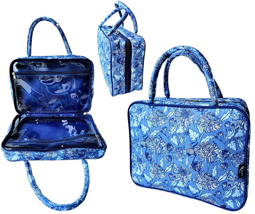TOILET BAG WOMENS - PEONY - VANITY WITH HANDLES | Mondo Limited