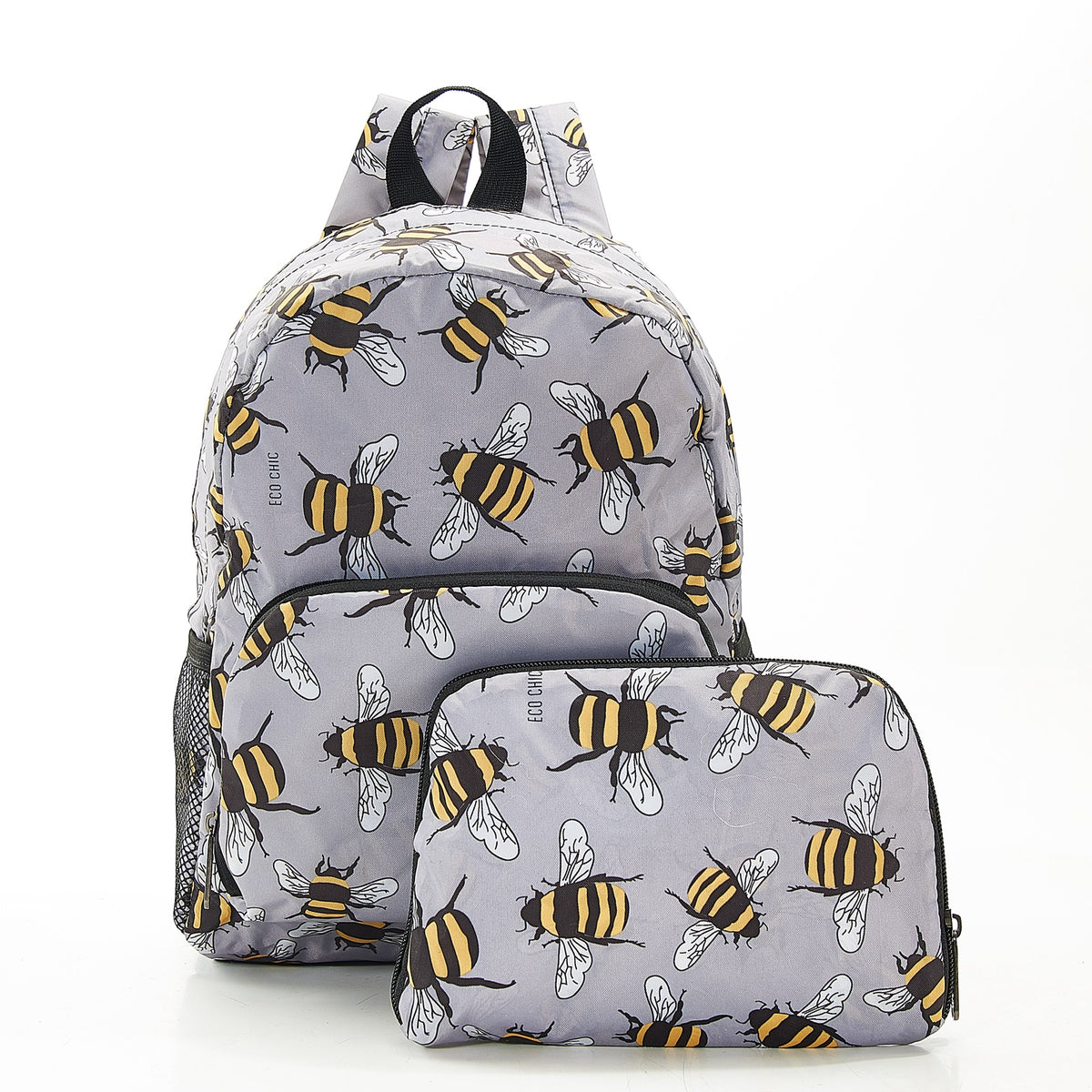 MINI BACKPACK - GREY BEES | Mondo Limited