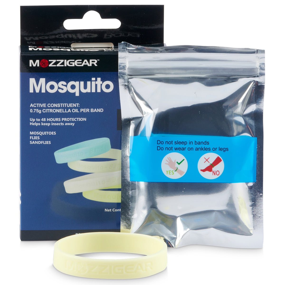 MOZZIGEAR MOSQUITO BAND NIGHT GLOW KIDS 2PK | Mondo Limited
