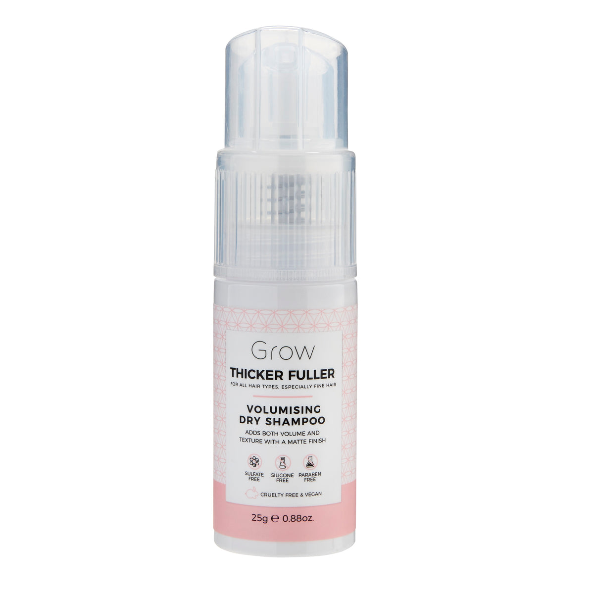 GROW THICKER FULLER VOLUMISING DRY SHAMPOO POWDER 25G | Mondo Limited